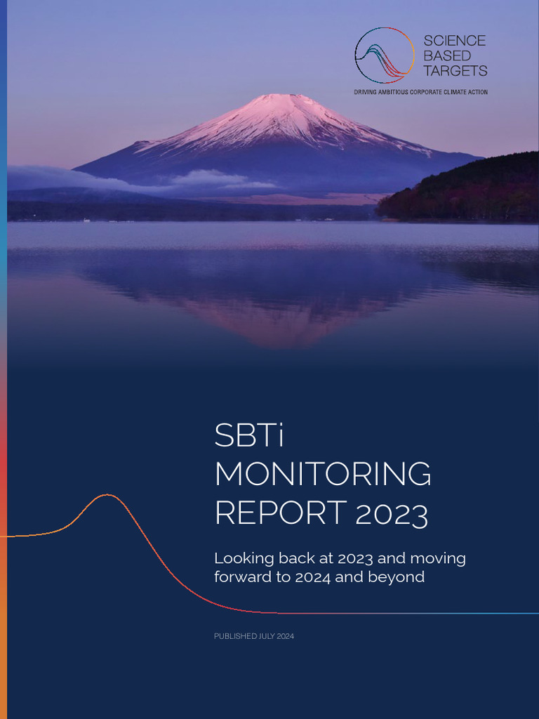 SBTi Monitoring Report 2023 | PDF | Earth Sciences