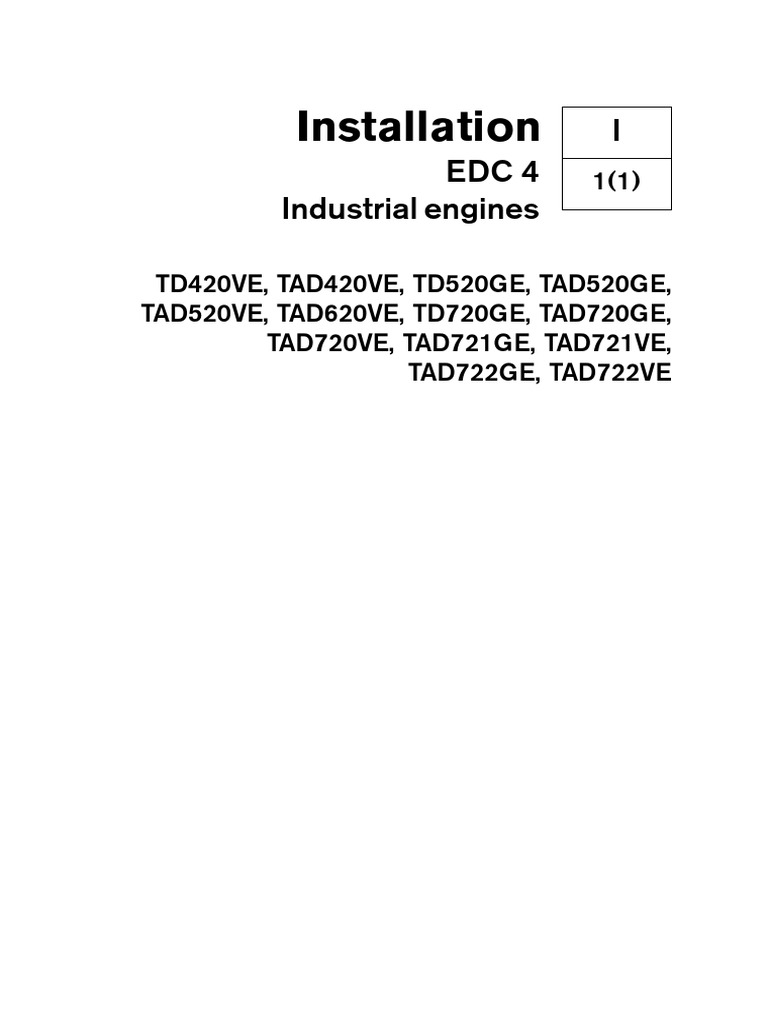 EDC4.Installation Manual | PDF | Electrical Connector | Throttle