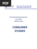Consumer Studies Notes | PDF | Nutrition | Diet & Nutrition