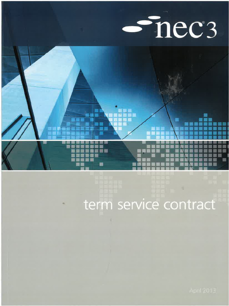 NEC3 Term Service Contract | PDF