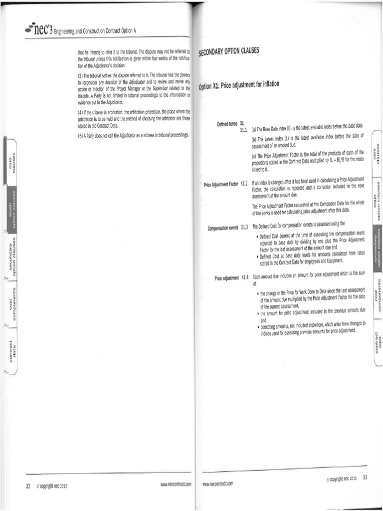 Pages From NEC3 ECC Option A | PDF