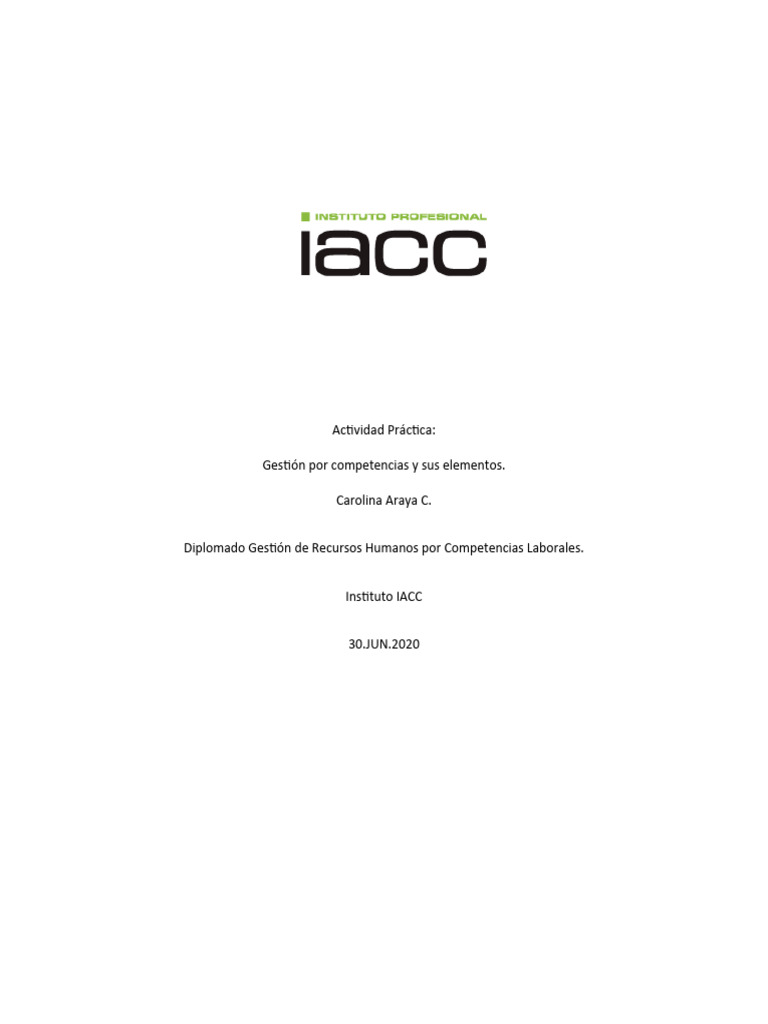 Carolina - Araya - Act Practica Mod 4 | PDF | Evaluación | Motivación