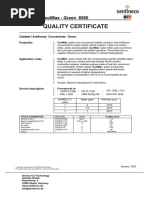 MTU Coolant CS 100 Specifications | PDF | Coolant | Corrosion