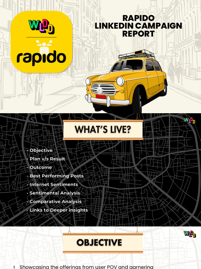 Rapido Cabs Linkedin Amplification Campaign Report | PDF | Linked In | Mass Media