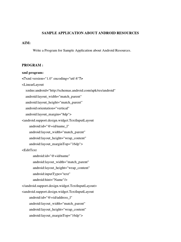 Iii - Bca - Android Programming | PDF | Table (Database) | Android (Operating System)