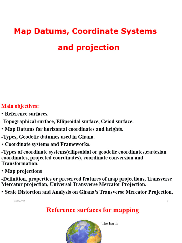 Mapping Systems for Ghana | PDF | Latitude | Geodesy