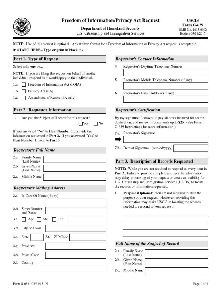 Freedom of Information/Privacy Act Request | PDF | Affidavit | Notary ...