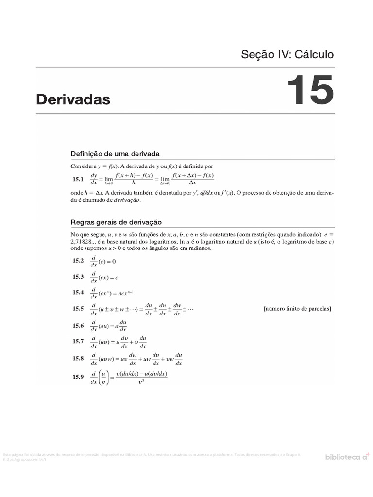 Derivadas | PDF