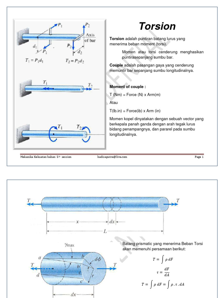 MB.1-Kuliah Ke 9 (TORSI) | PDF