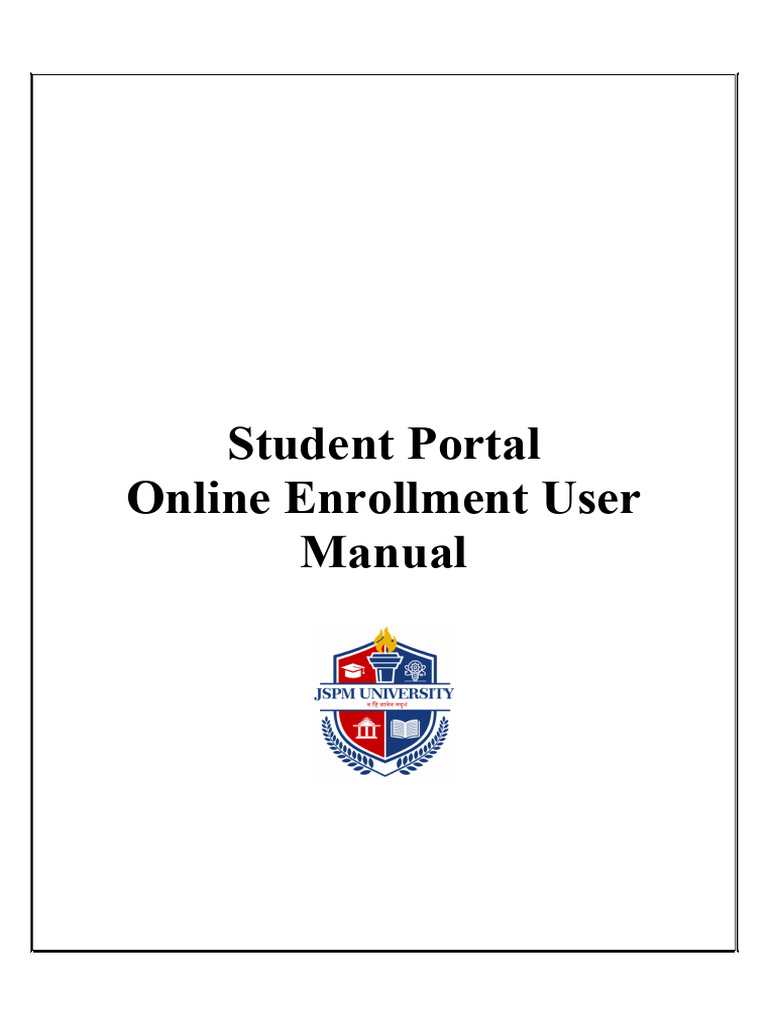 JSPM User Manual For Student Enrolment | PDF | Login | Computing