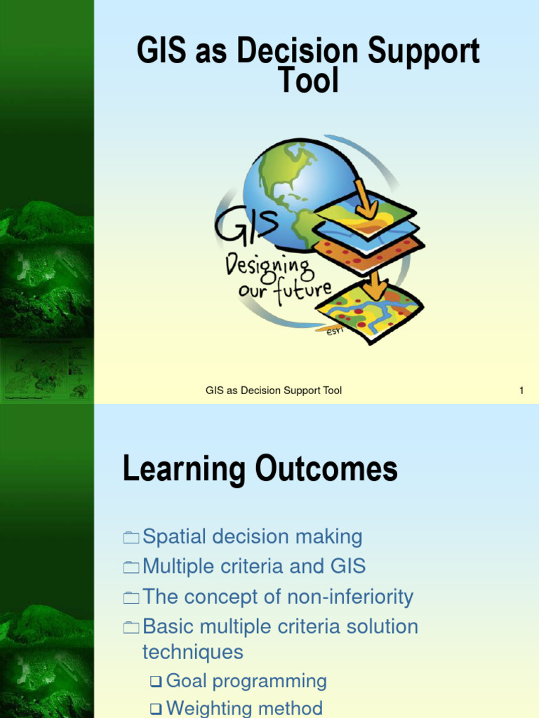 Chap.4 - Lect-10 - GIS As Decision Making Tool | PDF | Geographic ...