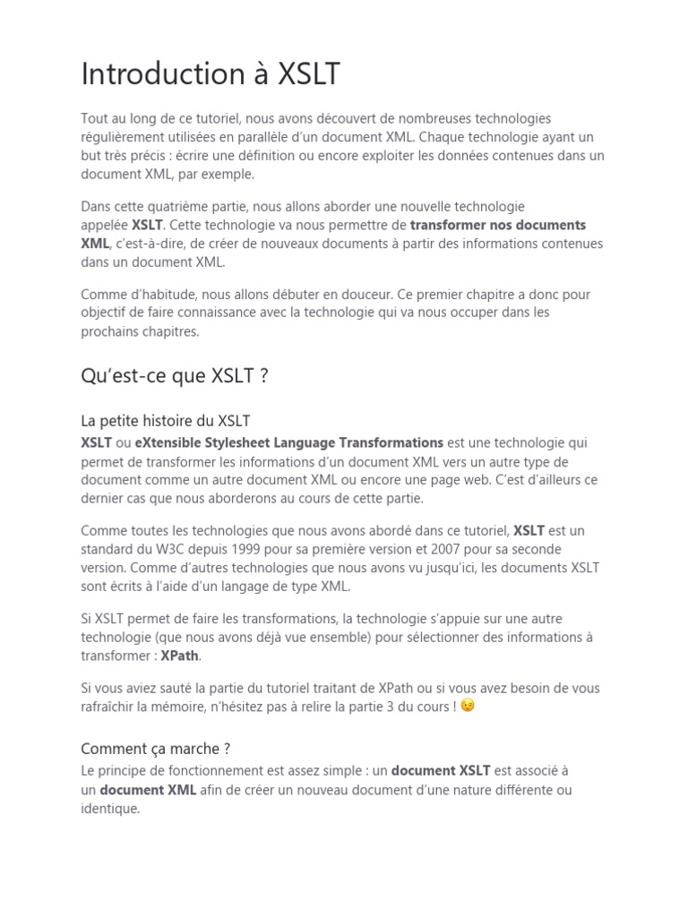 Complement - XSLT | PDF | XML | XHTML