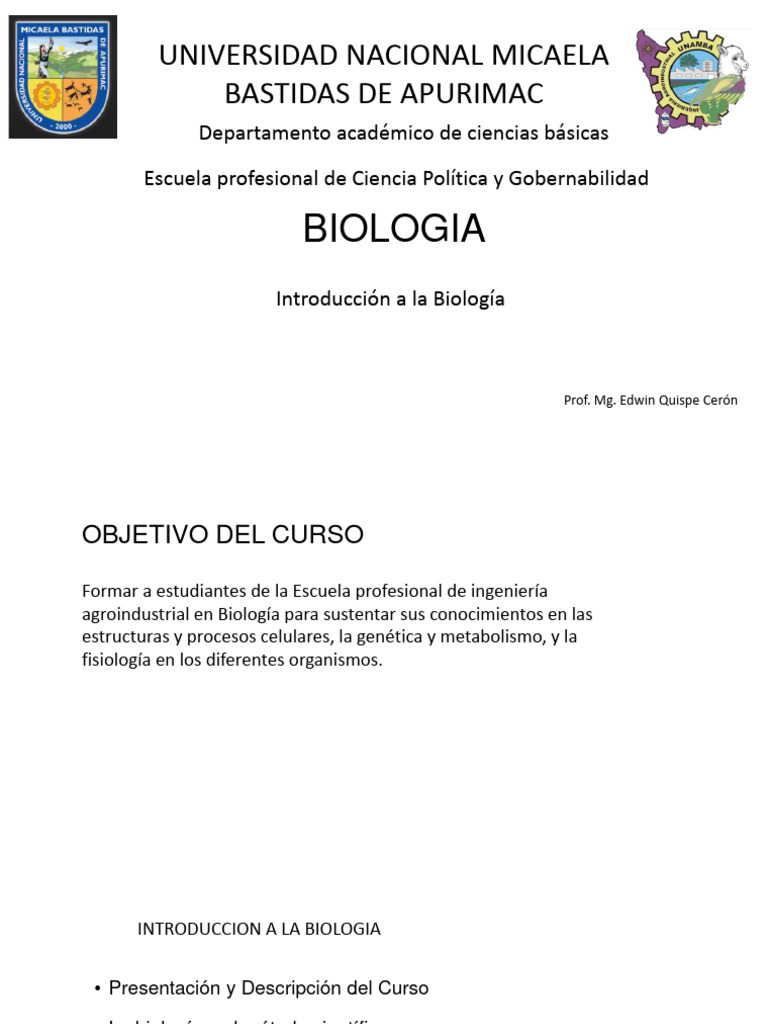 Introduccion A La Biologia | PDF | Neuroscience | Biology