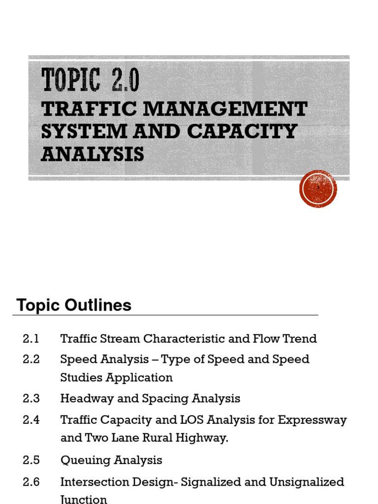 CHAPTER 2.0 StudentVersion | PDF | Traffic | Controlled Access Highway