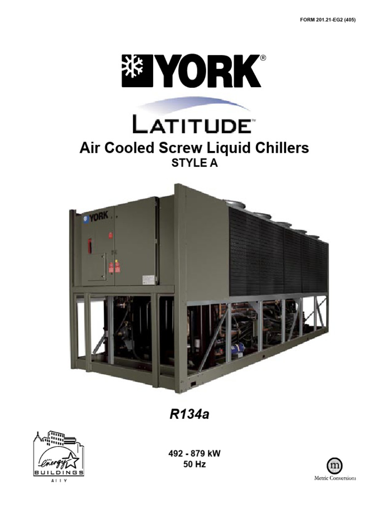 Manual Chiller York Latitude - Ycav | PDF | Pipe (Fluid Conveyance ...