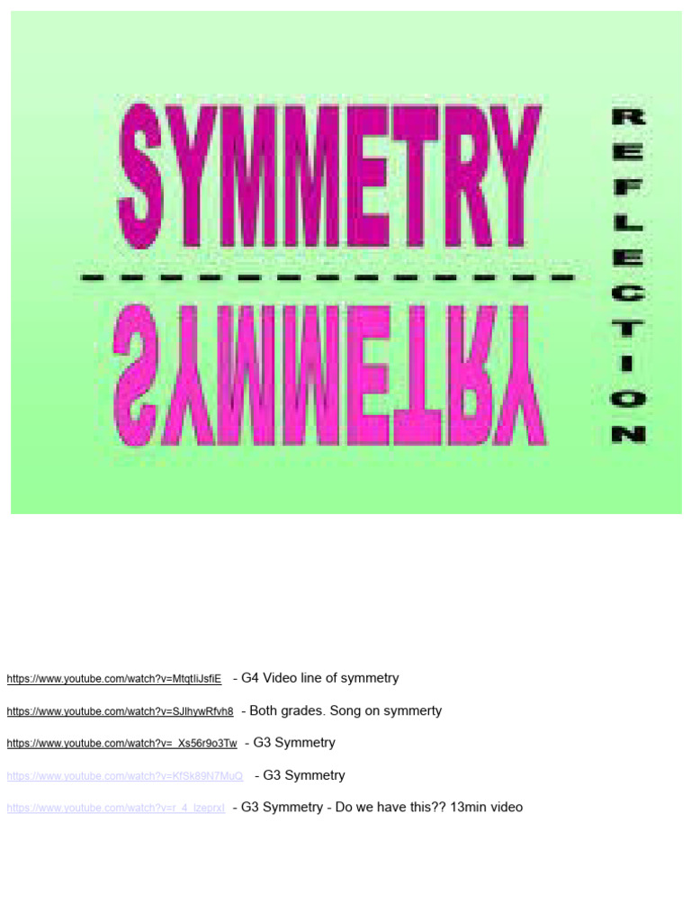 Symmetry G4 | PDF | Symmetry | Euclidean Geometry