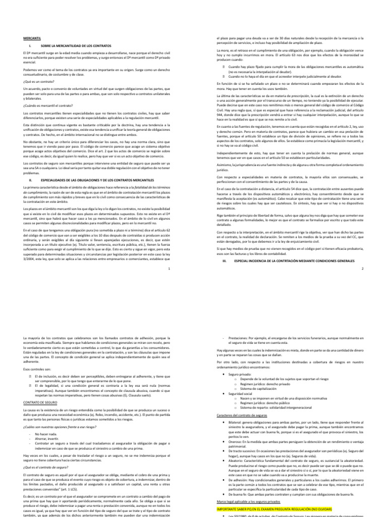 Seguros Mercantil | PDF | Póliza de seguros | Seguro