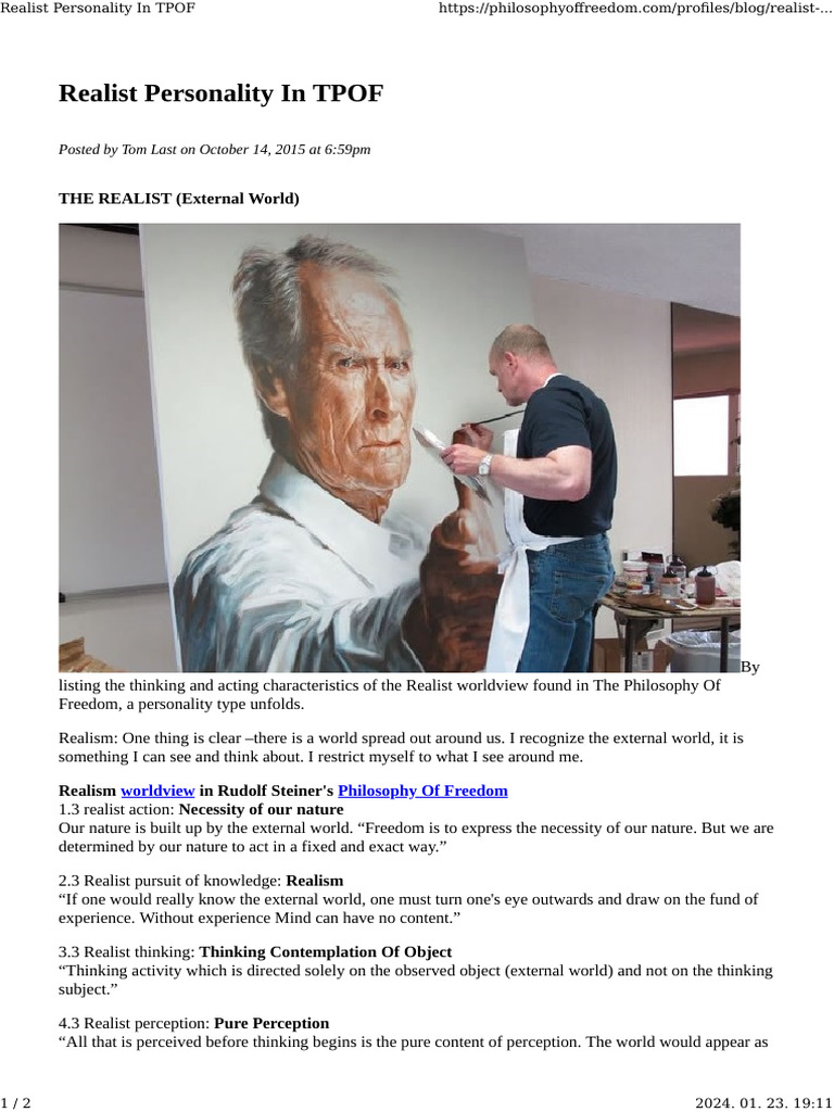 Realist Traits in Philosophy | PDF | Philosophical Realism | Idea