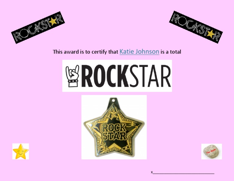 Rockstar Award | PDF