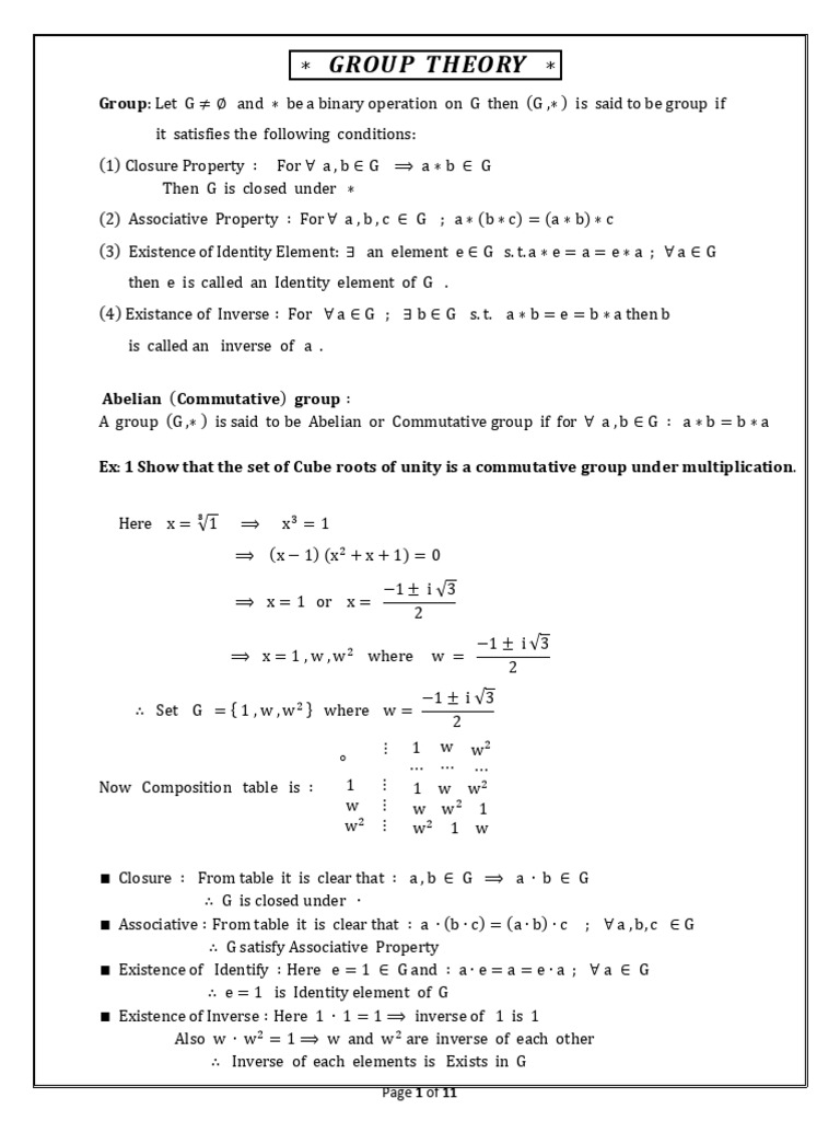 Unit 1 - Algebra | PDF | Group (Mathematics) | Mathematical Structures