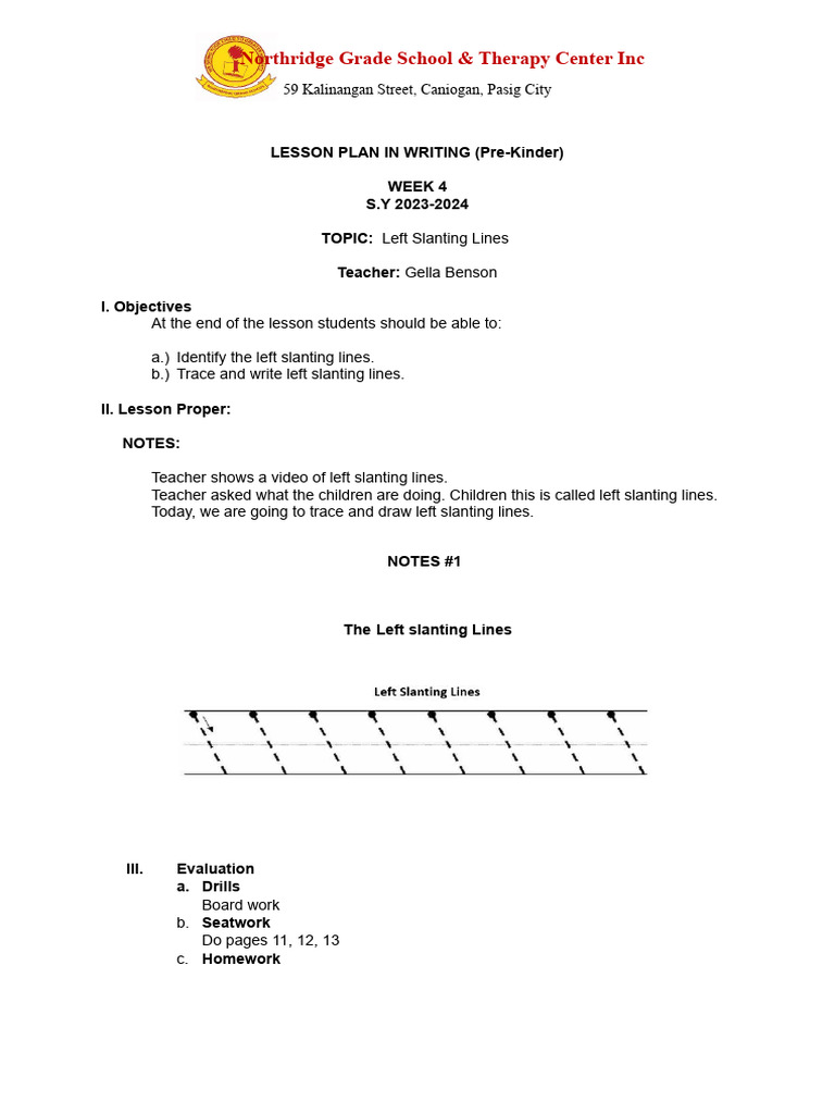 Lesson Plan To All Subjects (Week 5) | PDF | Lesson Plan