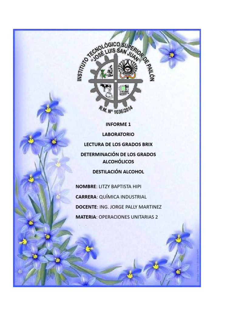 Grados Brix | PDF | Destilación | Etanol