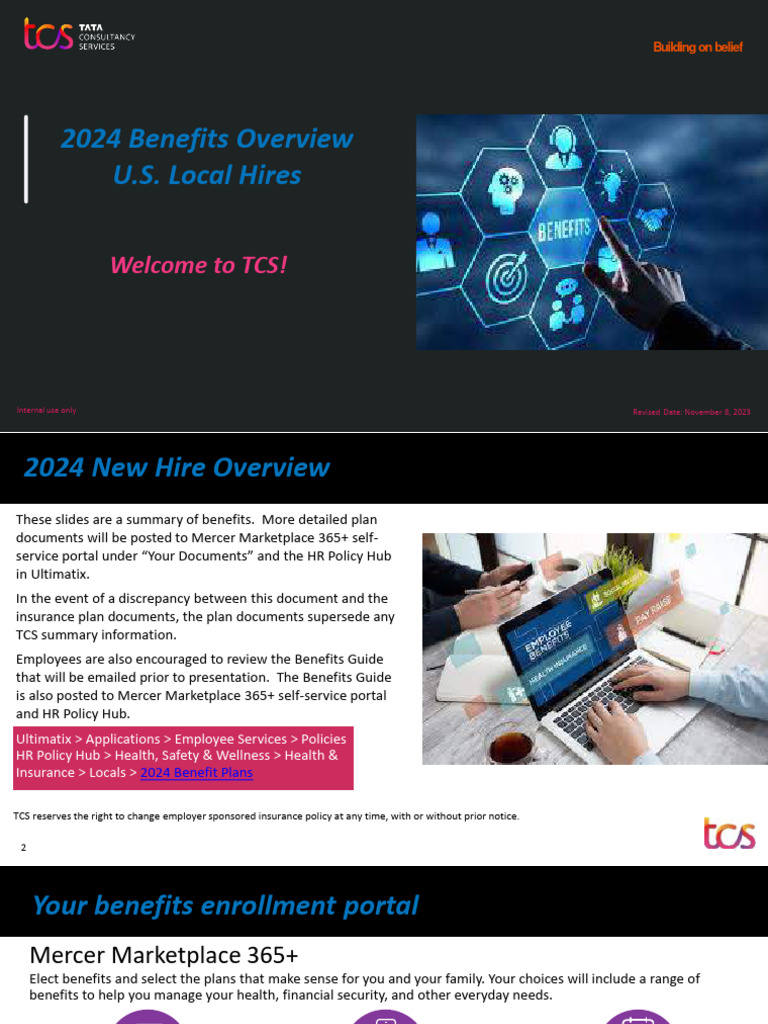 2024 TCS US Local Benefits Overview Final | PDF | Health Savings ...