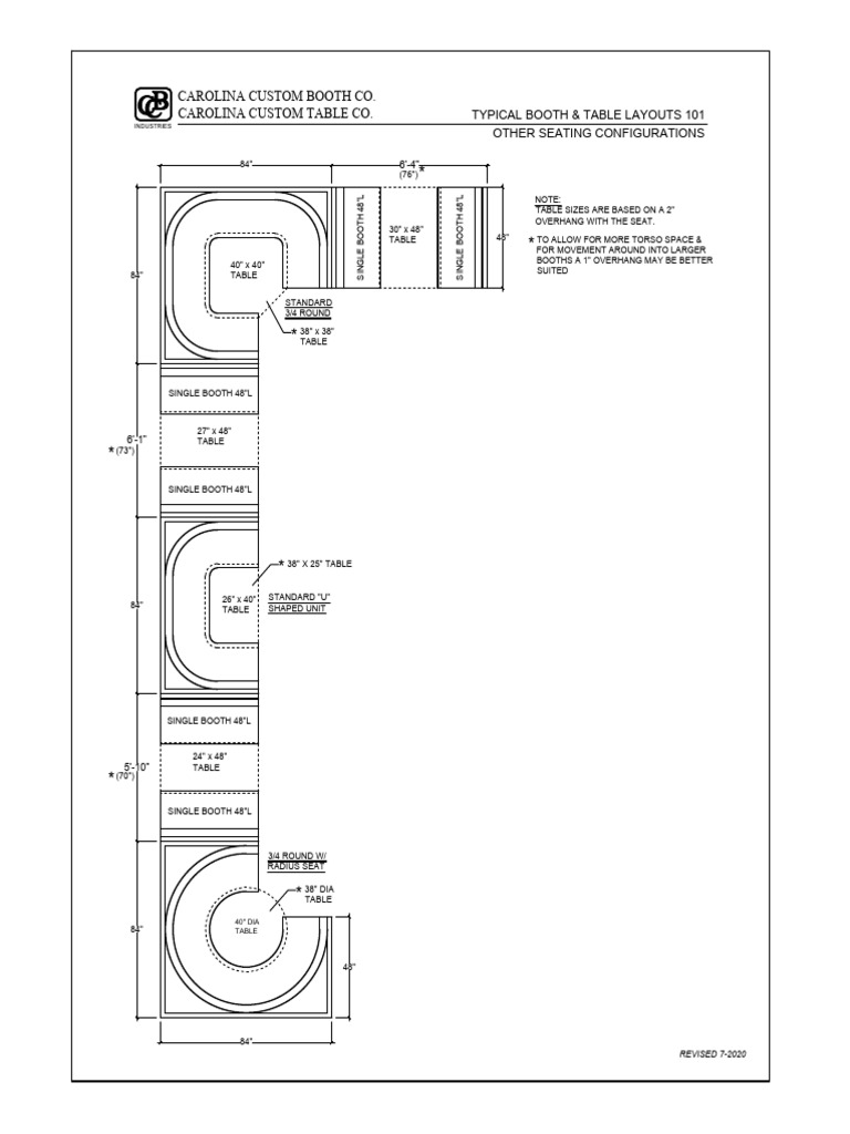 Restaurant Booth Layout Guide | PDF