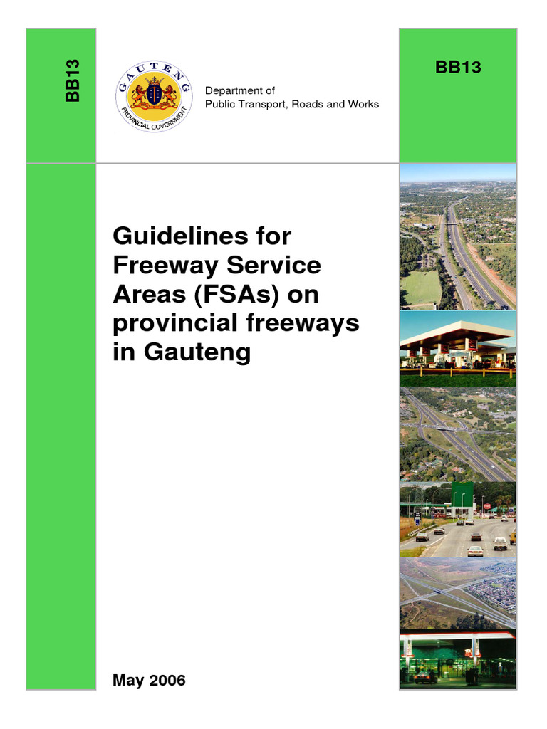 BB13 - Final Guidelines For Freeway Service Areas (FSA's) On Provincial ...
