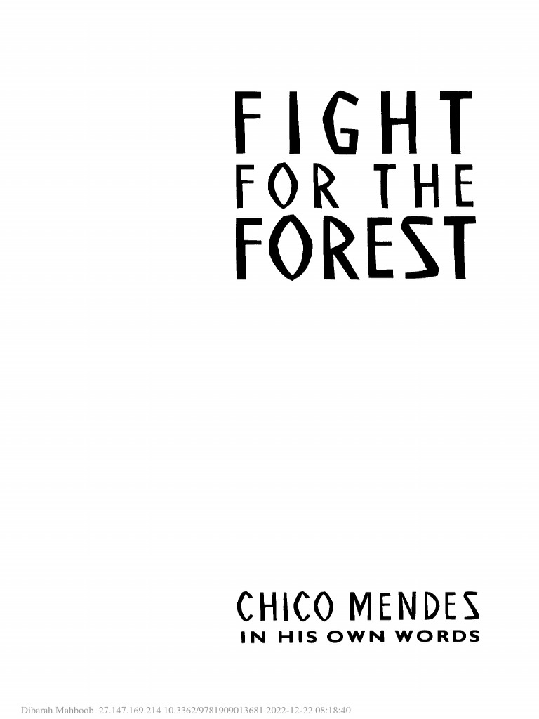 Fight For The Forest 2nd Edition PDF Greenhouse Gas Natural Rubber