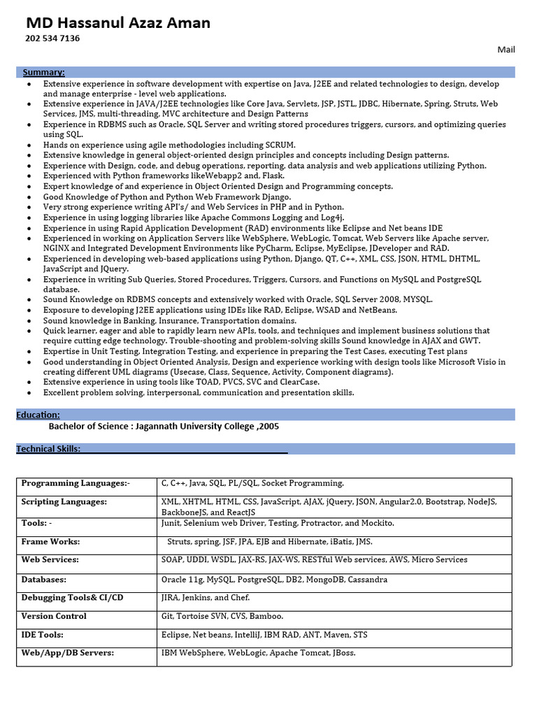 MD Hassan Java | PDF | Spring Framework | Ajax (Programming)