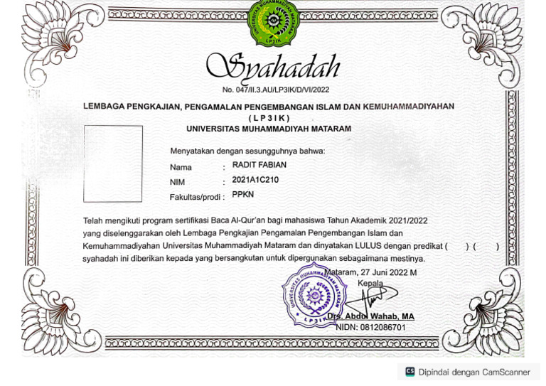 Syahadah Radit | PDF