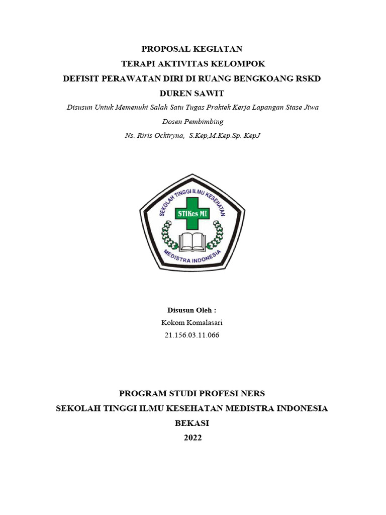 KOKOM K - Proposal TAK Sesi II DPD | PDF