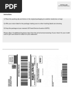 QVC Return Label Instructions | PDF