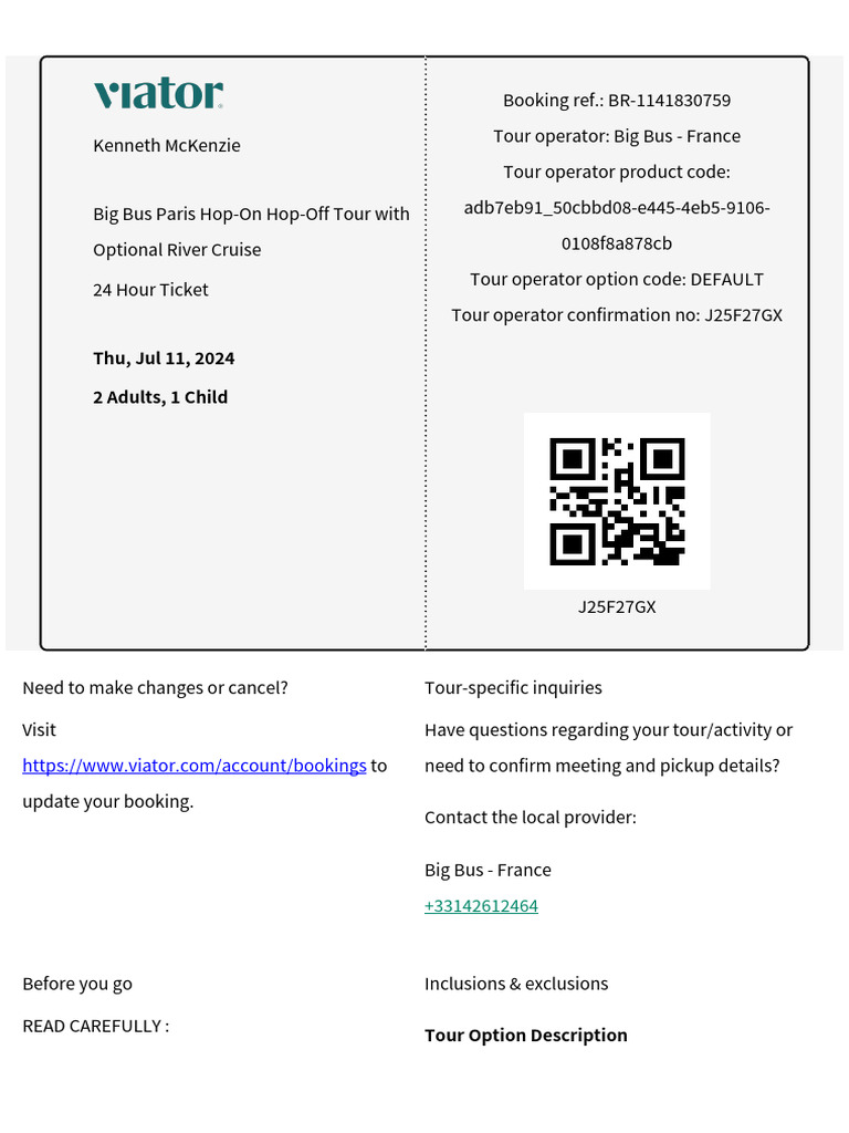 Ticket Viator Kenneth McKenzie BR 1141830759 | PDF | Bus | Public Transport