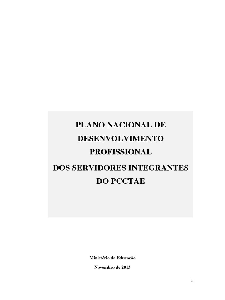 Desenvolvimento Profissional PCCTAE | PDF | Desenvolvimento ...