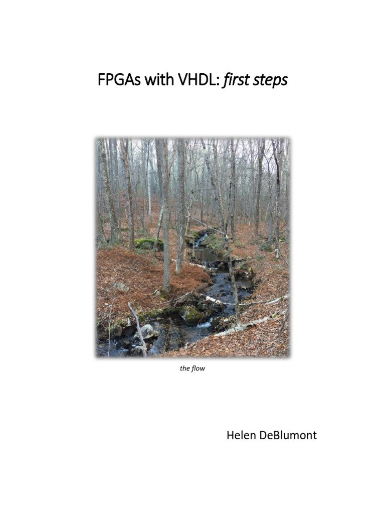 FPGAs VHDL First Steps v2p4 | PDF | Field Programmable Gate Array | Hardware Description Language