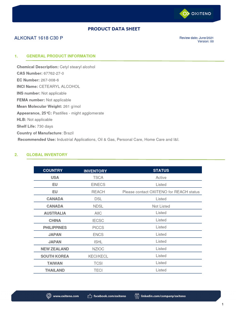 Alkonat 1618 C30P - PDS | PDF | Volatile Organic Compound | Paper