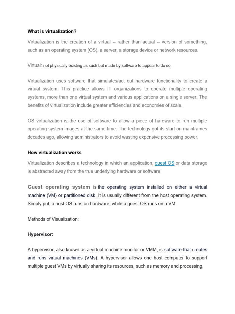 What Is Virtualization 3 | PDF | Virtualization | Virtual Machine