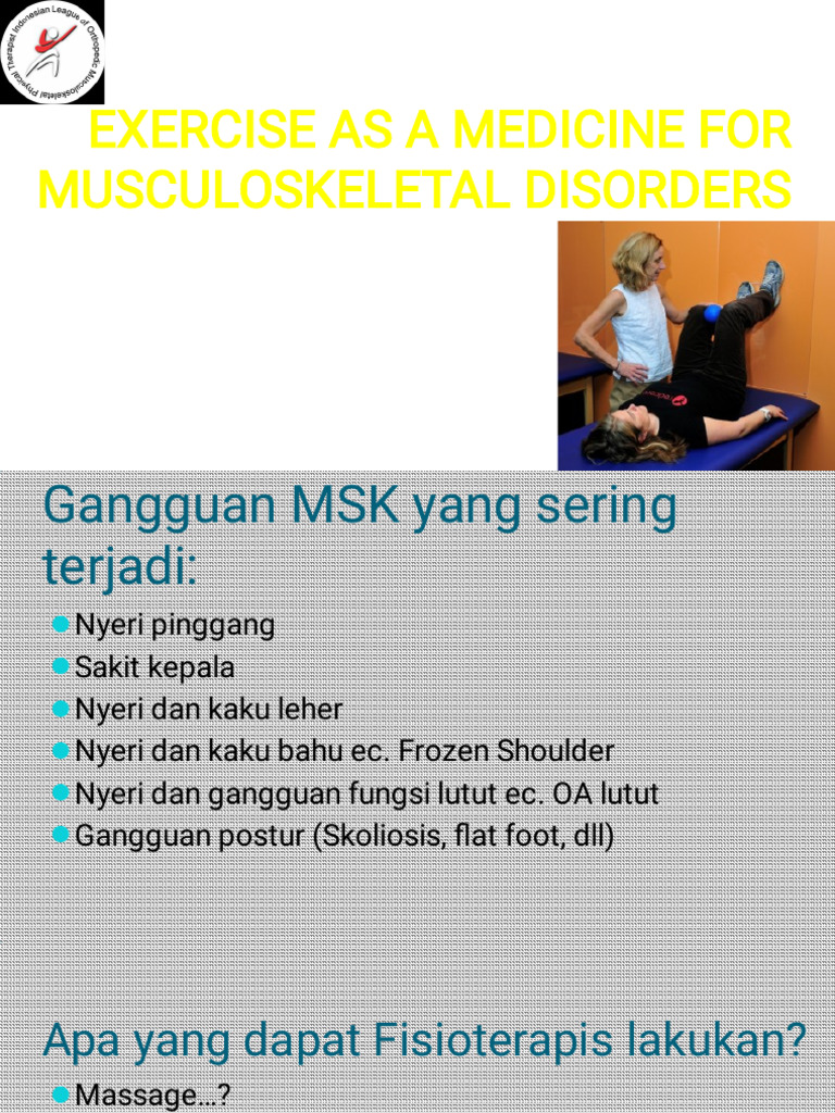 Exercise As Medicine For MSK | PDF | Physical Therapy | Medical Specialties