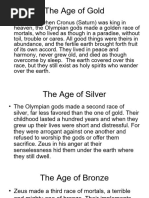 Five Ages of Man in Greek Mythology | PDF | Mythology | Greek Mythology