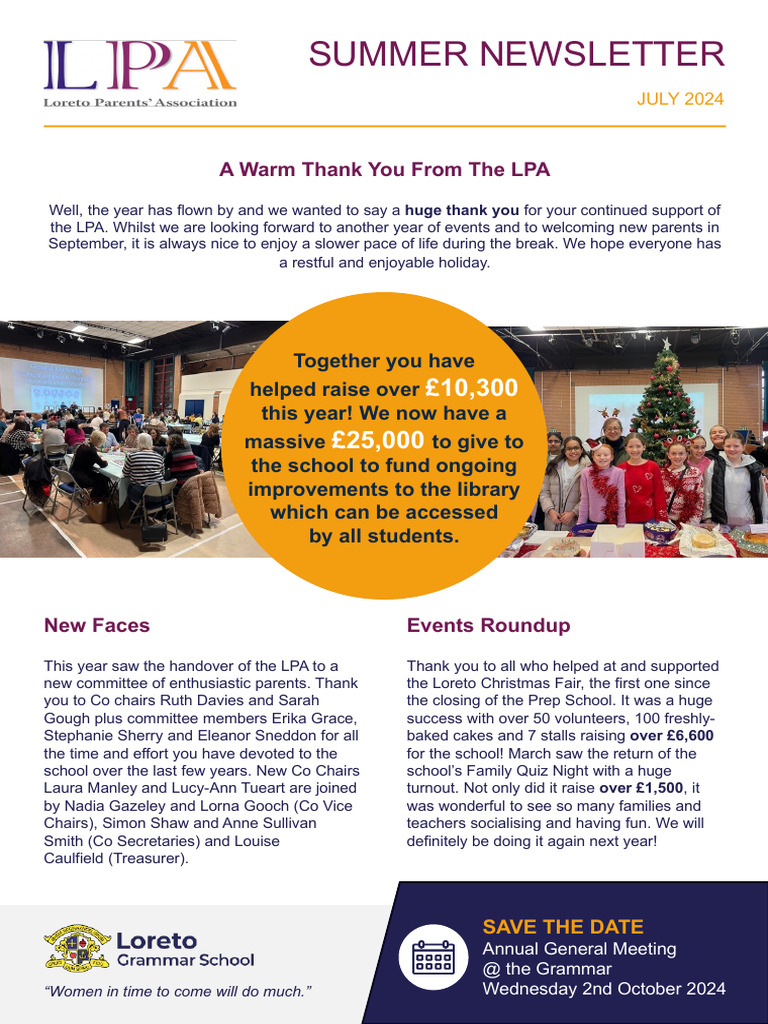 LPA Summer Newsletter 2024 PDF | PDF | Fundraising