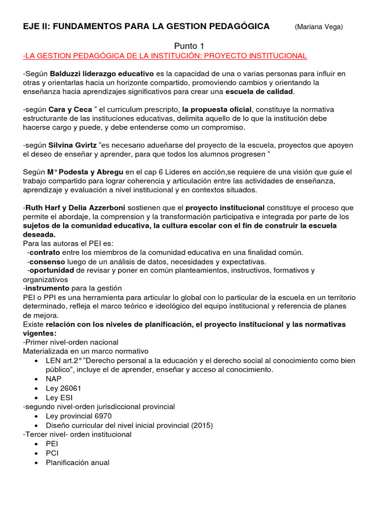 EJE II Punto 1 | PDF | Evaluación | Enseñando
