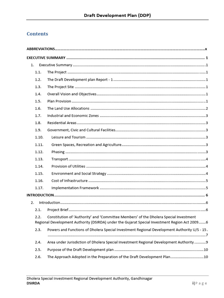 Dholera Special Investment Plan Overview | PDF | Economies