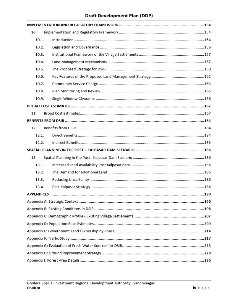 Dholera Master Plan DPR-Page5 | PDF | Economies