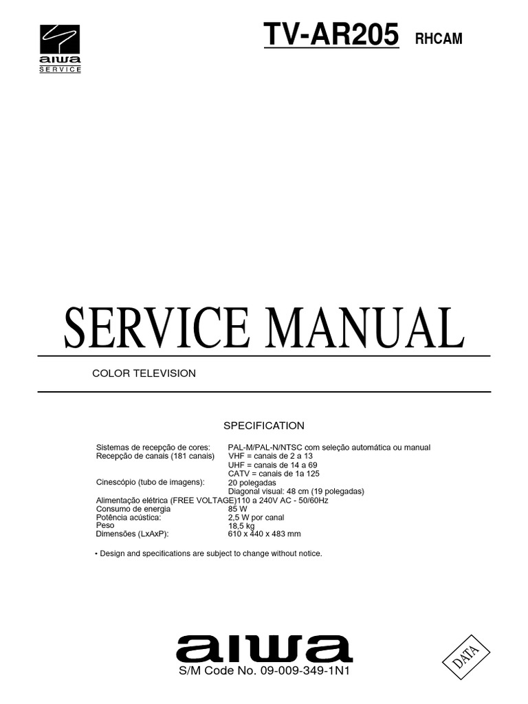 TV Ar205 | PDF | High Voltage | Vacuum Tube