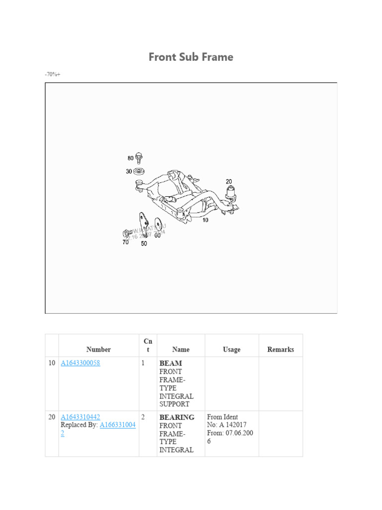 Front Sub Frame | PDF | Automotive Technologies