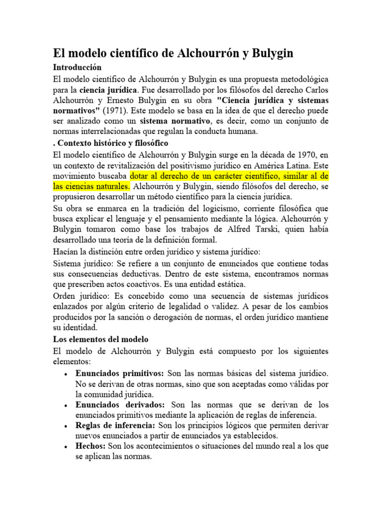 Copia de El Modelo Científico de Alchourrón y Bulygin | PDF ...