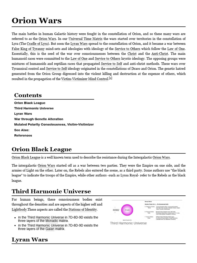 Lyran and Orion Wars Overview | PDF | Genetics