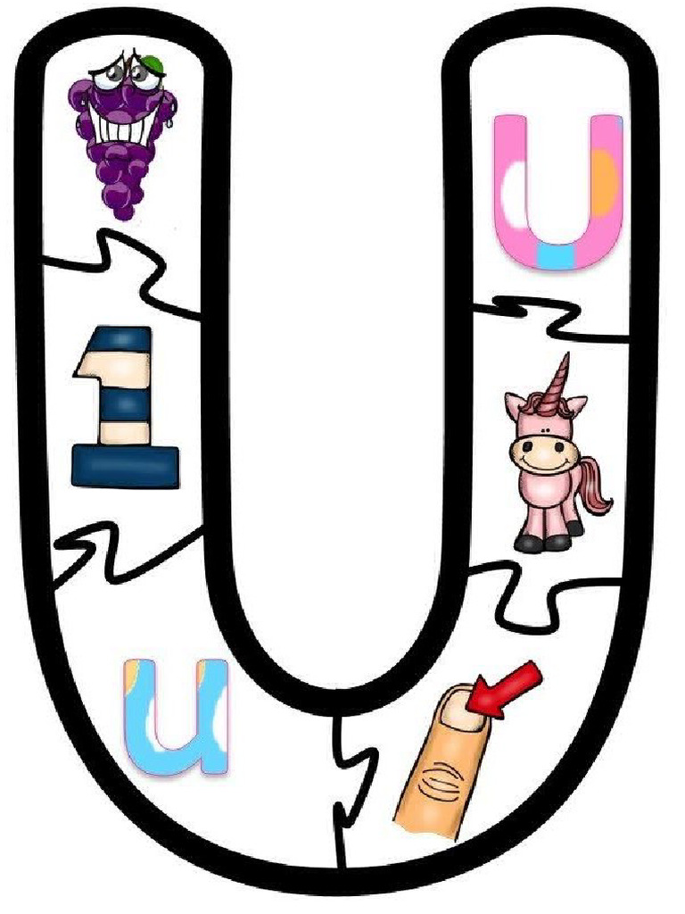 Vocales Rompecabezas Láminas | PDF